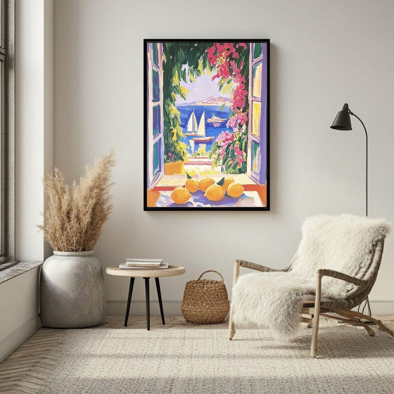 Henri Matisse Open Window Fauvism Wall Art, Sailing Painting, Costal ...
