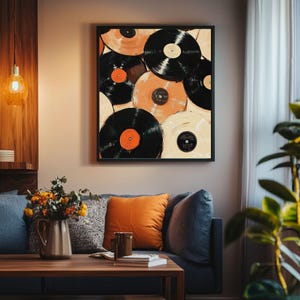 Vintage Record Eclectic Wall Art, Trendy Art, Retro Printable ...