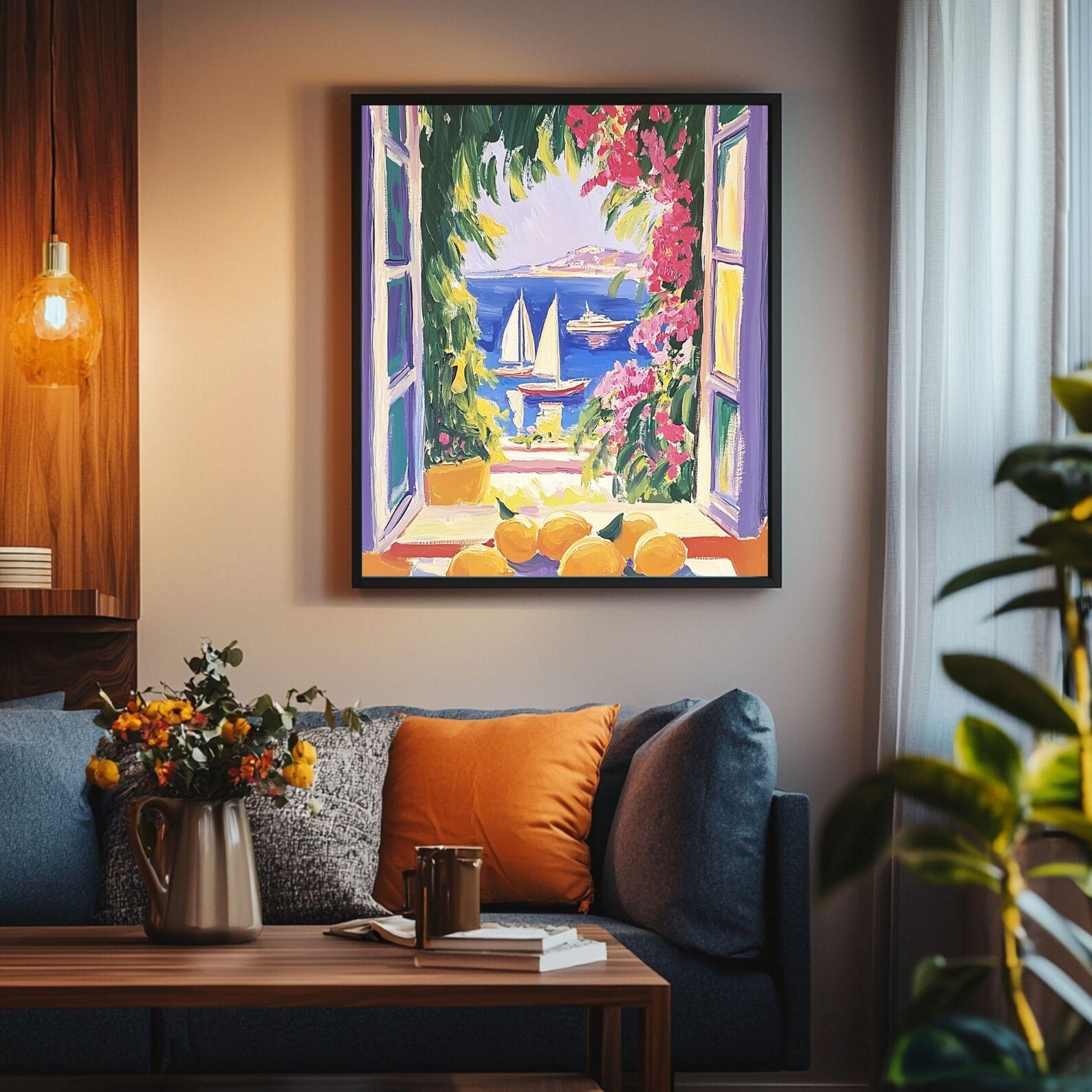 Henri Matisse Open Window Fauvism Wall Art, Sailing Painting, Costal ...