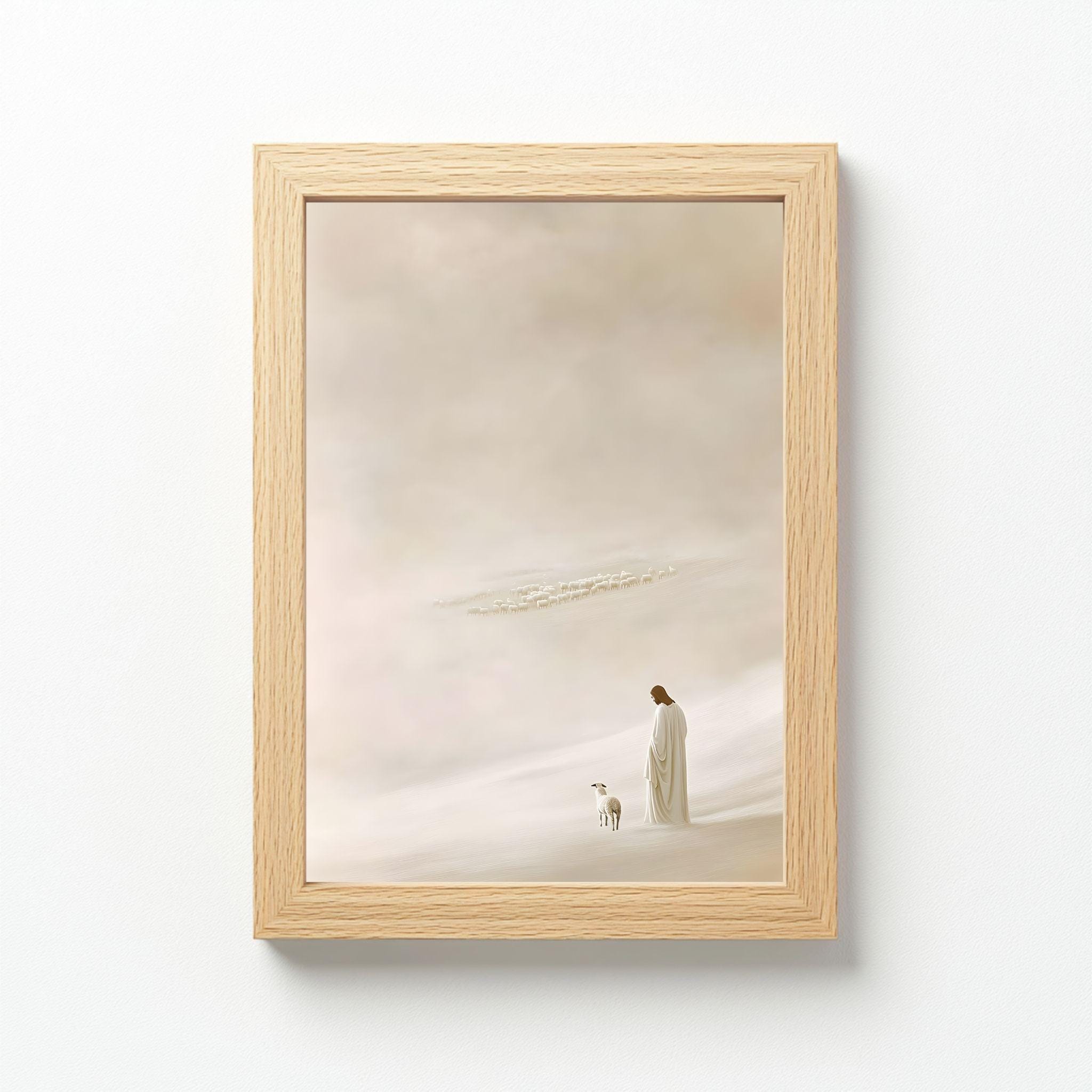 Faithful Shepherd Wall Art, Jesus Leaves the 99 DIGITAL DOWNLOAD ...