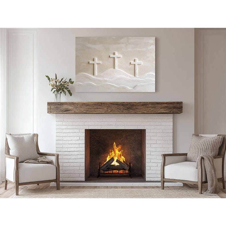 3D Modern Minimalist Painting of Golgotha Christian Cross He is Risen ...