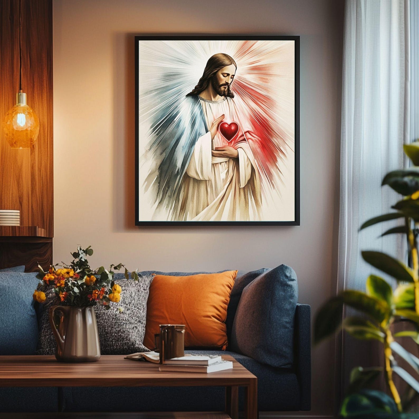The Divine Mercy of Jesus Wall Art, Christian Print, Modern Christian ...