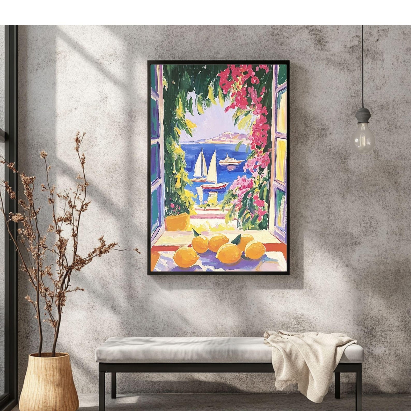 Henri Matisse Open Window Fauvism Wall Art, Sailing Painting, Costal ...