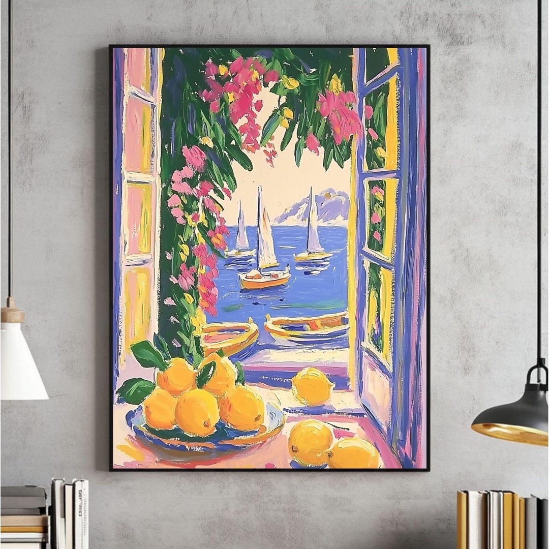 Henri Matisse Open Window Fauvism Wall Art, Sailing Painting, Costal ...