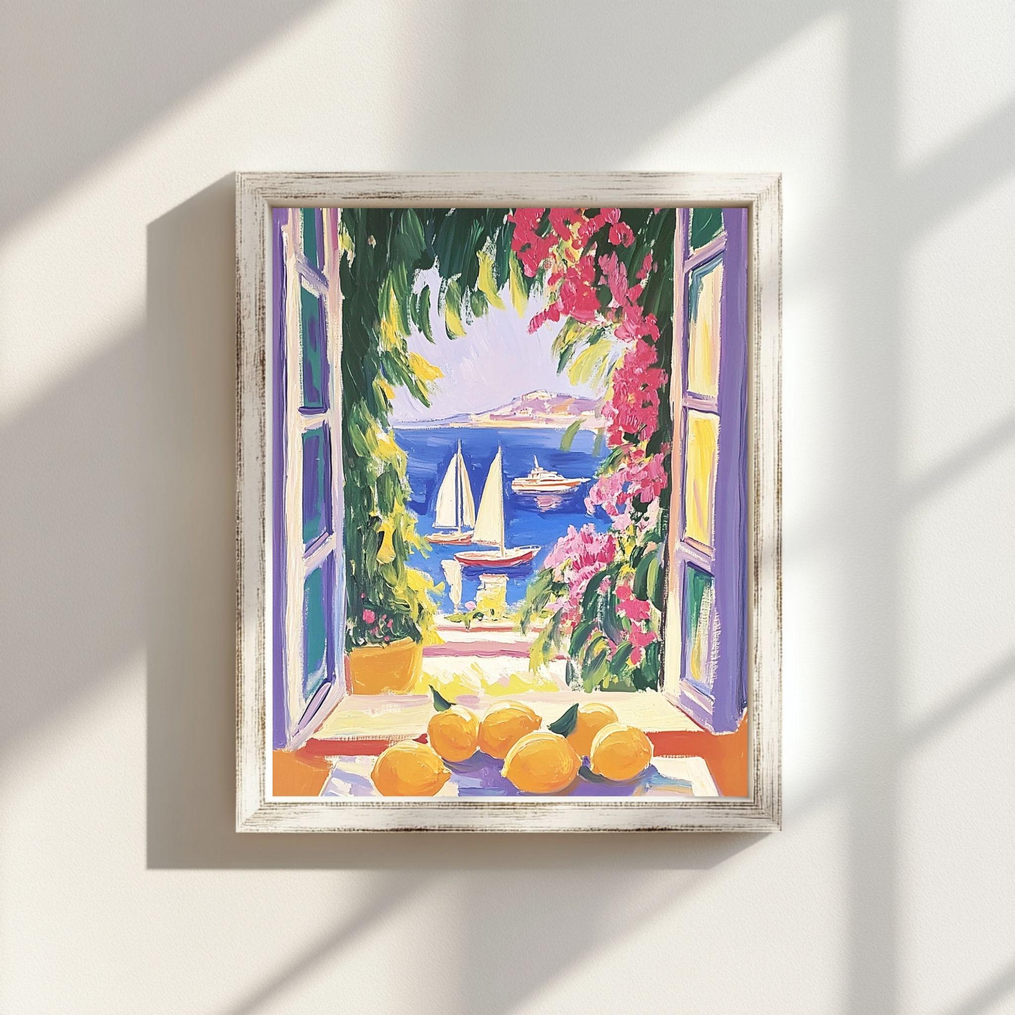 Henri Matisse Open Window Fauvism Wall Art, Sailing Painting, Costal ...