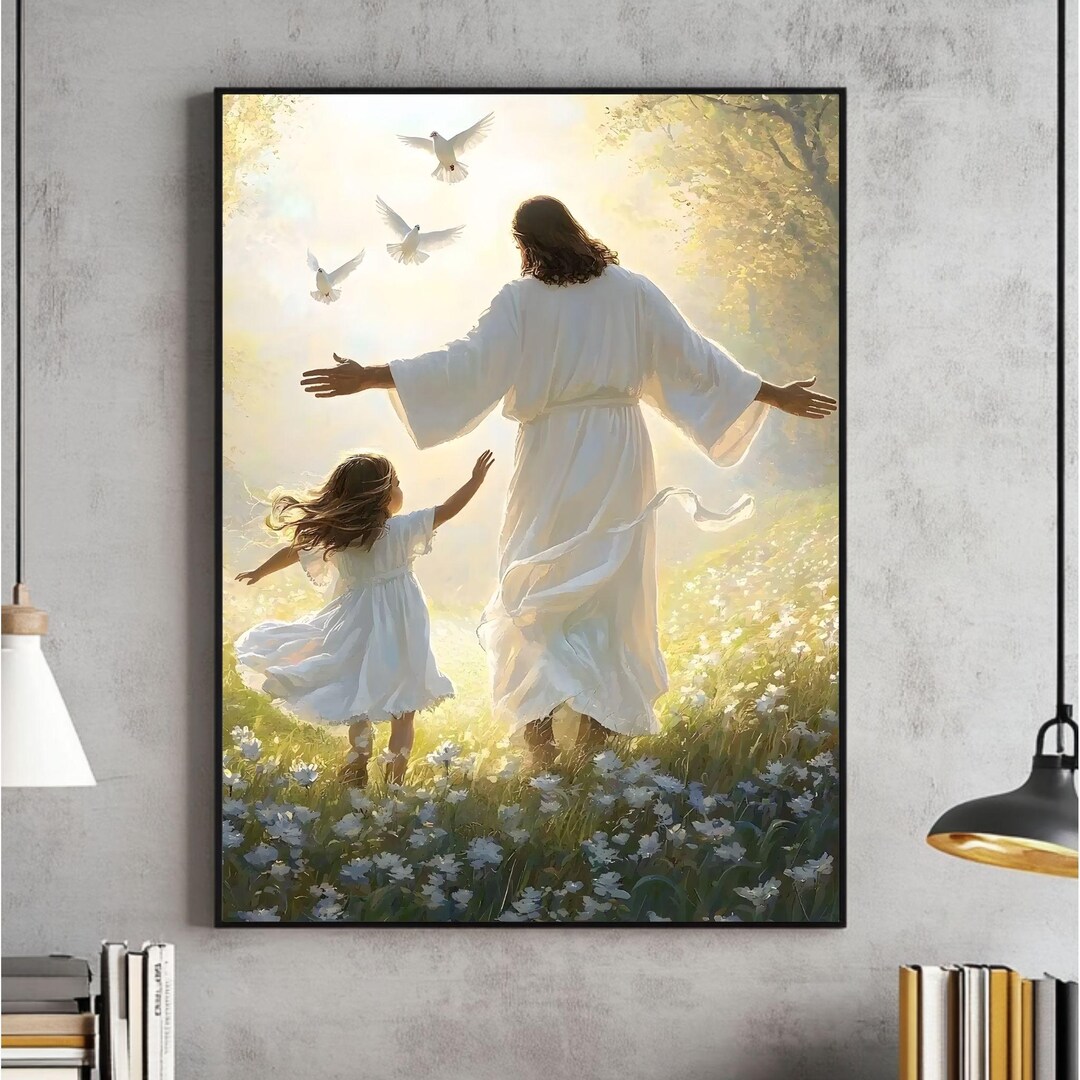 Jesus Dancing With Girl, Light of Life, Christian Painting, Jesus ...