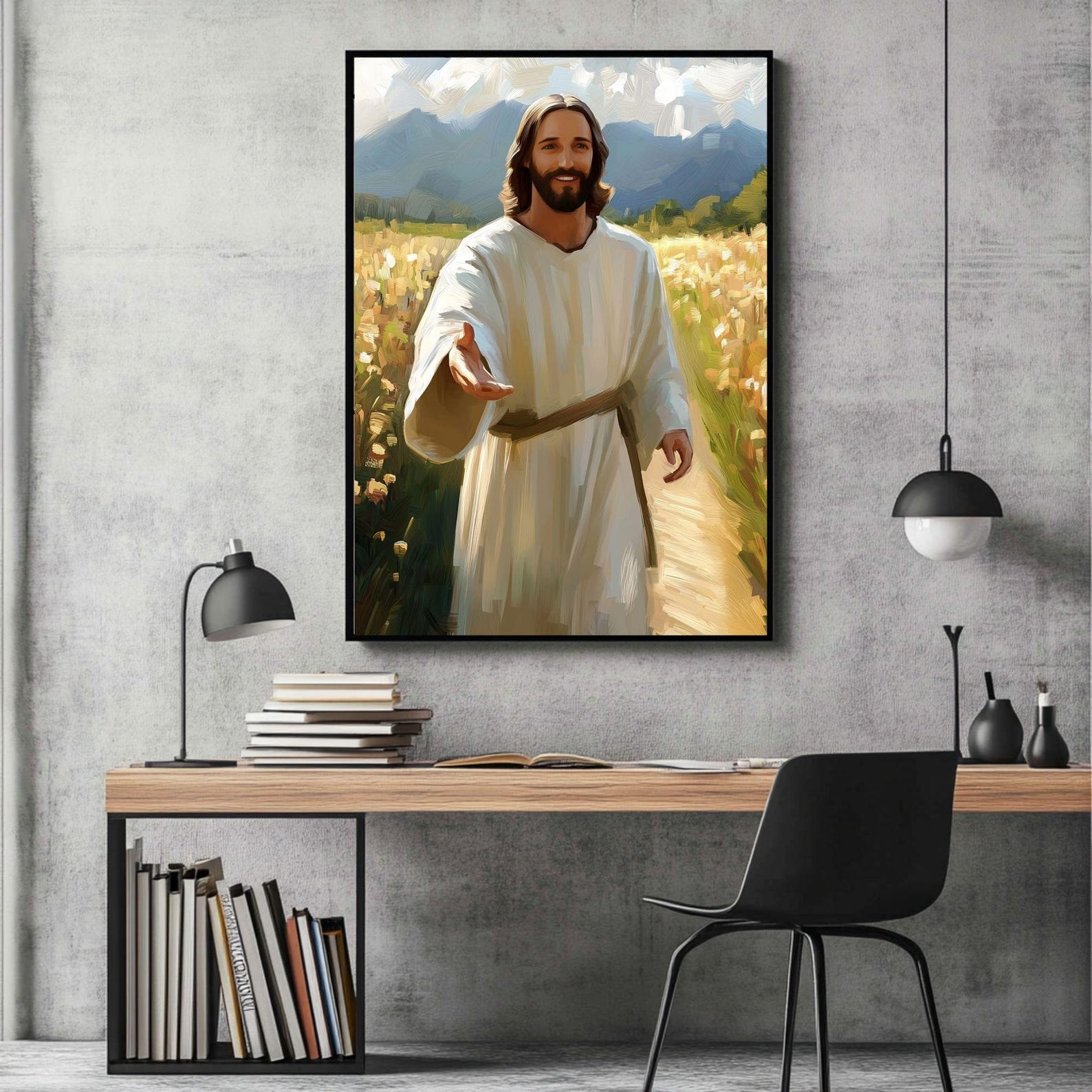 Follow Christ Wall Art, I Will Walk With Christ Print, Come Follow Me ...