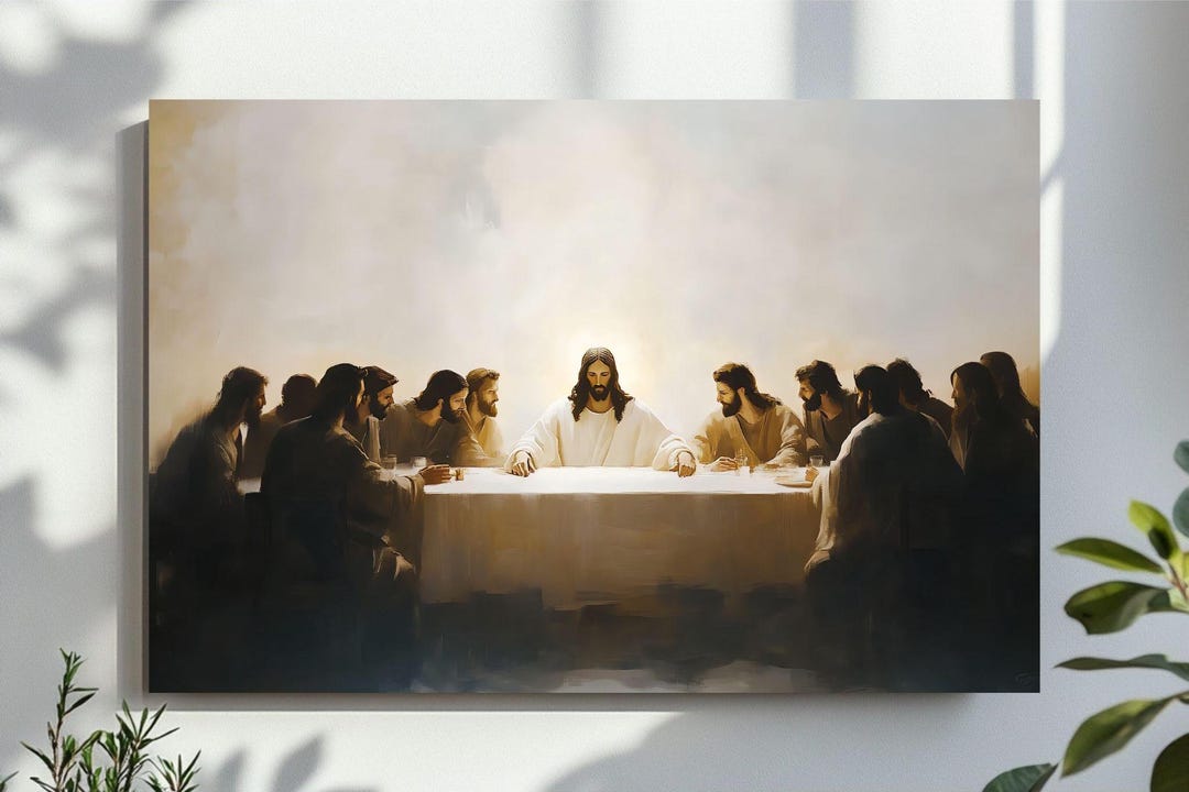 Christian Artwork Last Supper Wall Art, Jesus Printable, Jesus Twelve ...