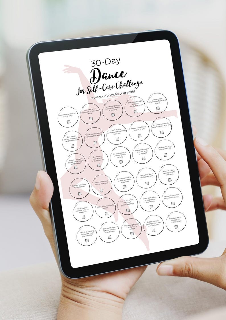 30-day Printable Dance Self-care Challenge – for Joy, Confidence & Mind ...