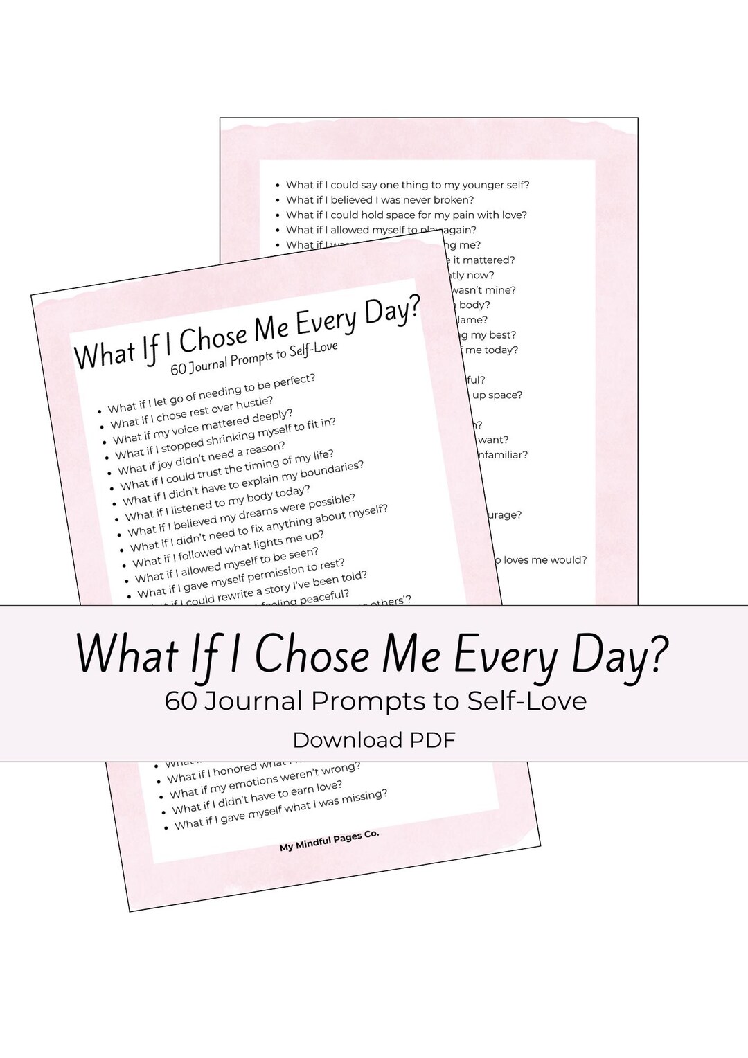 Self-love Journal Prompts: Guided Mindfulness Practice (printable PDF ...