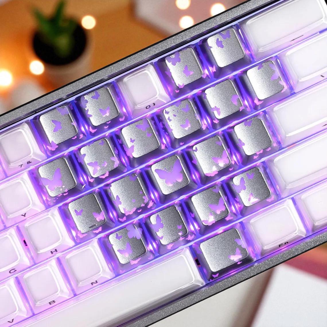 Butterfly Shine Through Accent Keycaps Set: OEM Profile {21 Keys} - Etsy