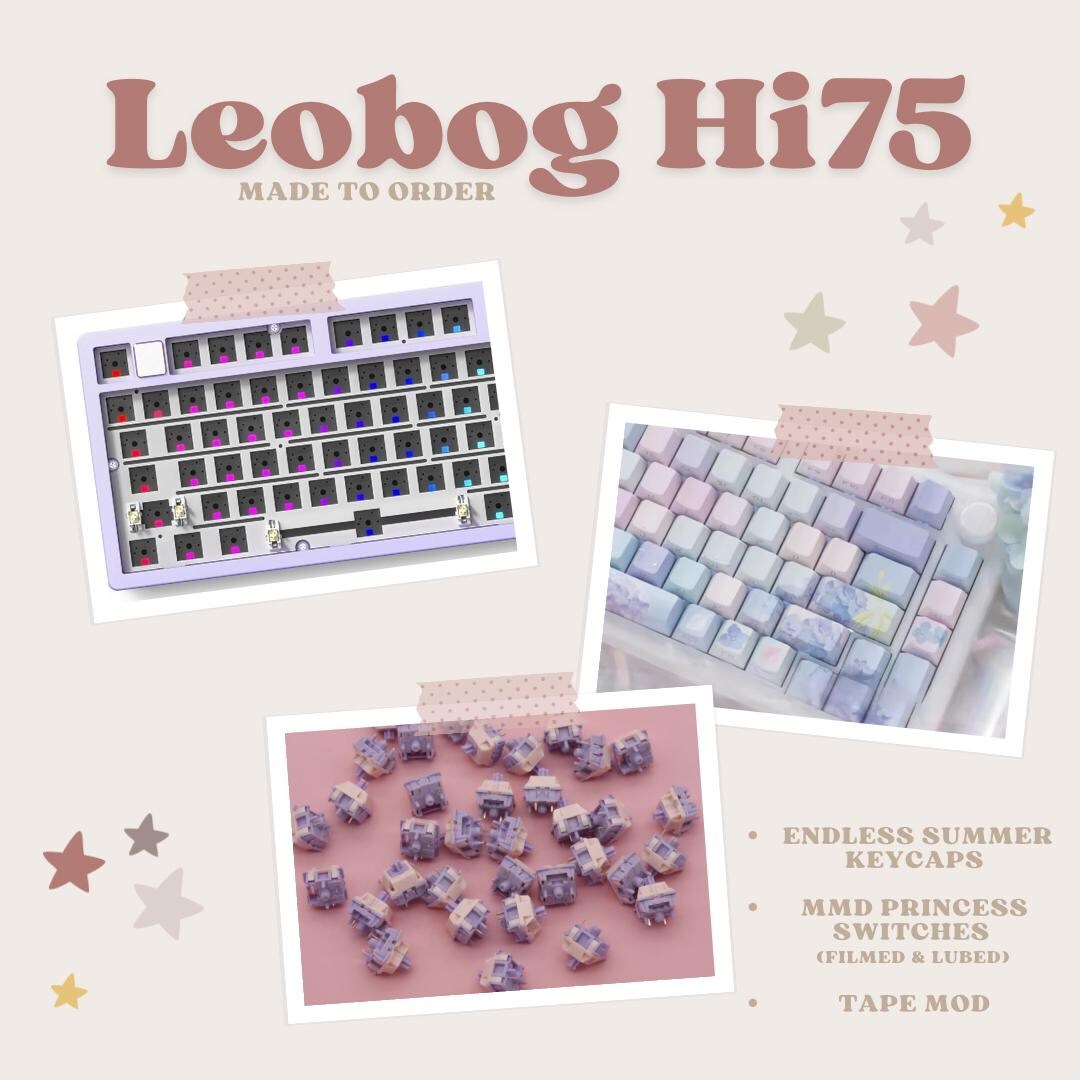 Custom Leobog Hi75 Wired Keyboard: MMD Princess V2 Switches, Endless ...