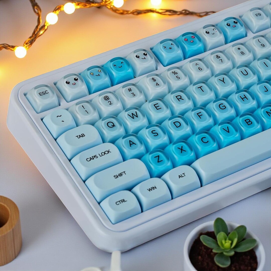 Blue Shadow Liquid Foundation Keycap Set: HOA Profile - 132 Keys - Etsy