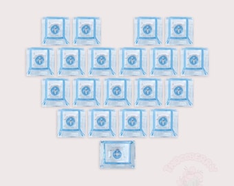 Retro Manga Style Keycap Set, Hand-drawn Cartoon Keycaps, Cherry ...