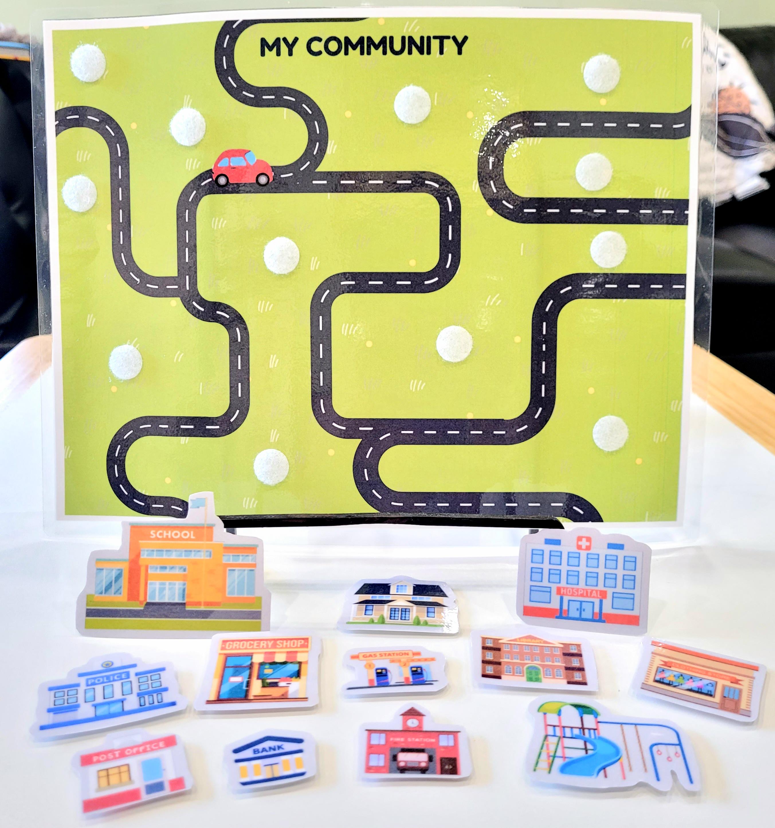 Kindergarten Community Lesson Printable Parts of a Community Preschool ...