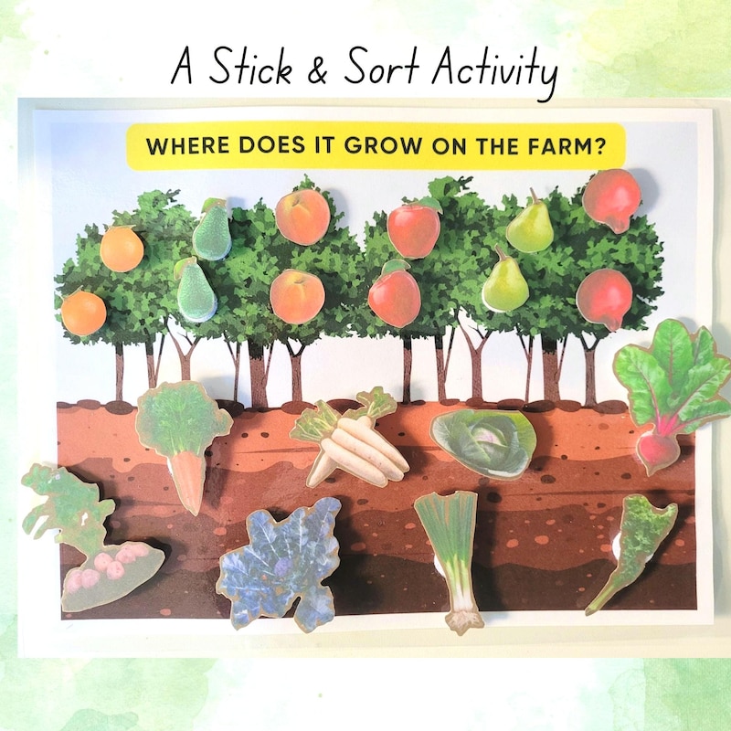 Vegetable Garden Toy - Etsy