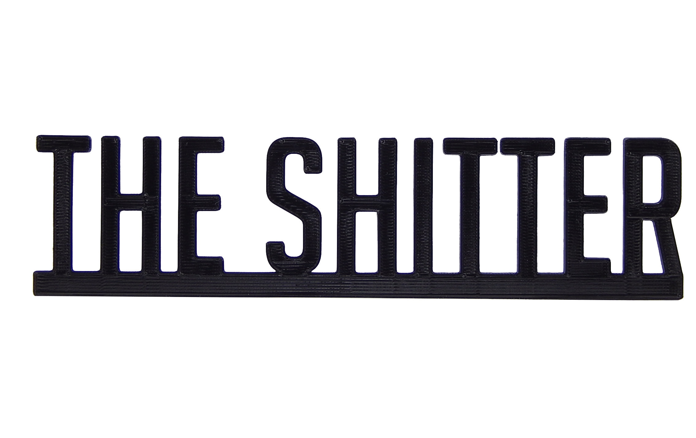 The Shitter Toilet Door Topper Sign Place Above Your Bathroom Door ...