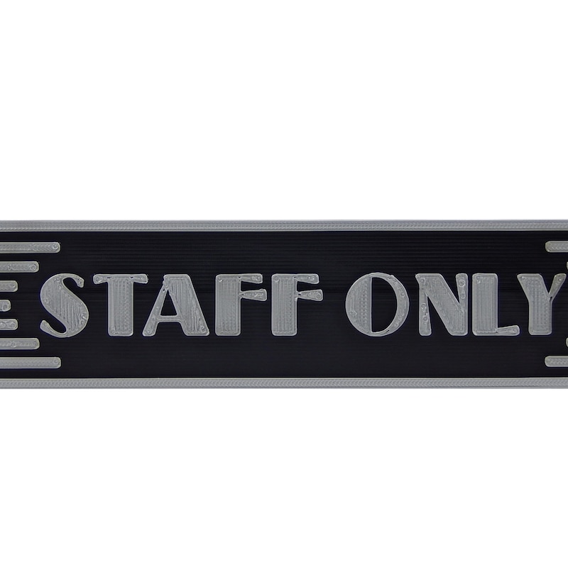 Staff Only Sign - Etsy