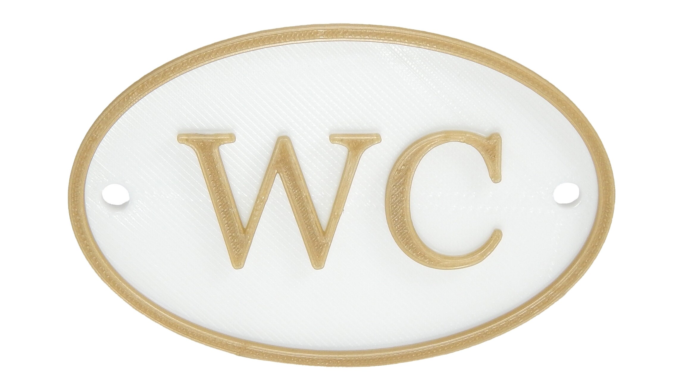 Plastic WC Water Closet Loo Bathroom Restroom Toilet Door Sign Plaque ...