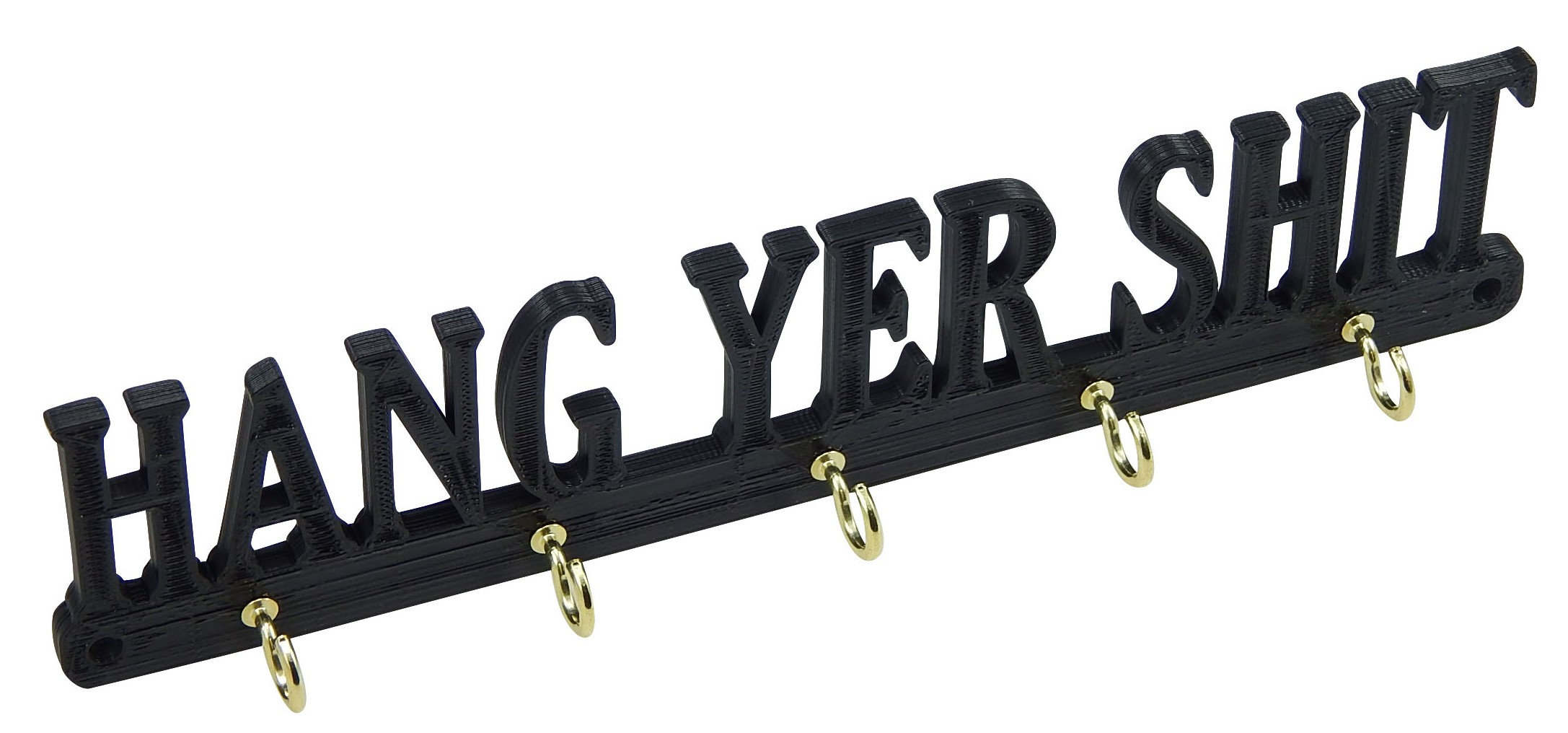 Hang Yer your Shit Funny Wall Key Rack Holder Hanger Entryway ...