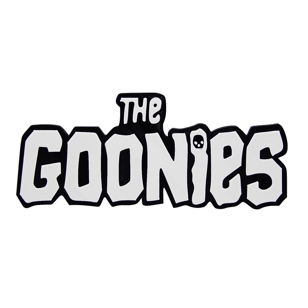 The Goonies 3D Movie Logo Sign Display - Wall Desk Shelf Art 8" X 3 3/8 ...
