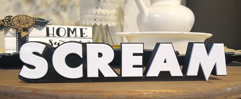 Scream Shelf Art Movie Display Complement to Horror Film Collection ...