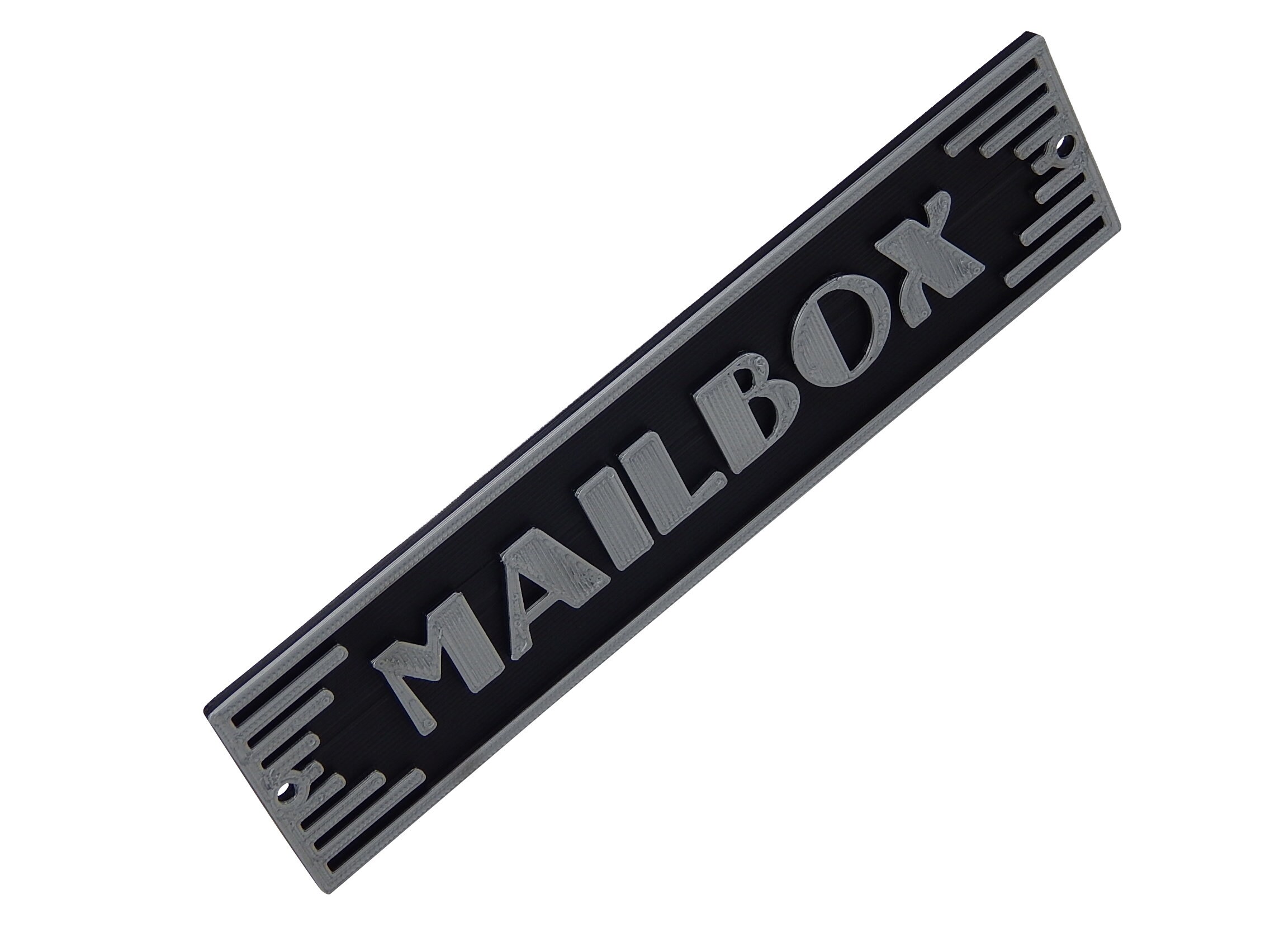 Plastic Art Deco Mailbox Sign Plaque for Home or Office Wall or Door ...