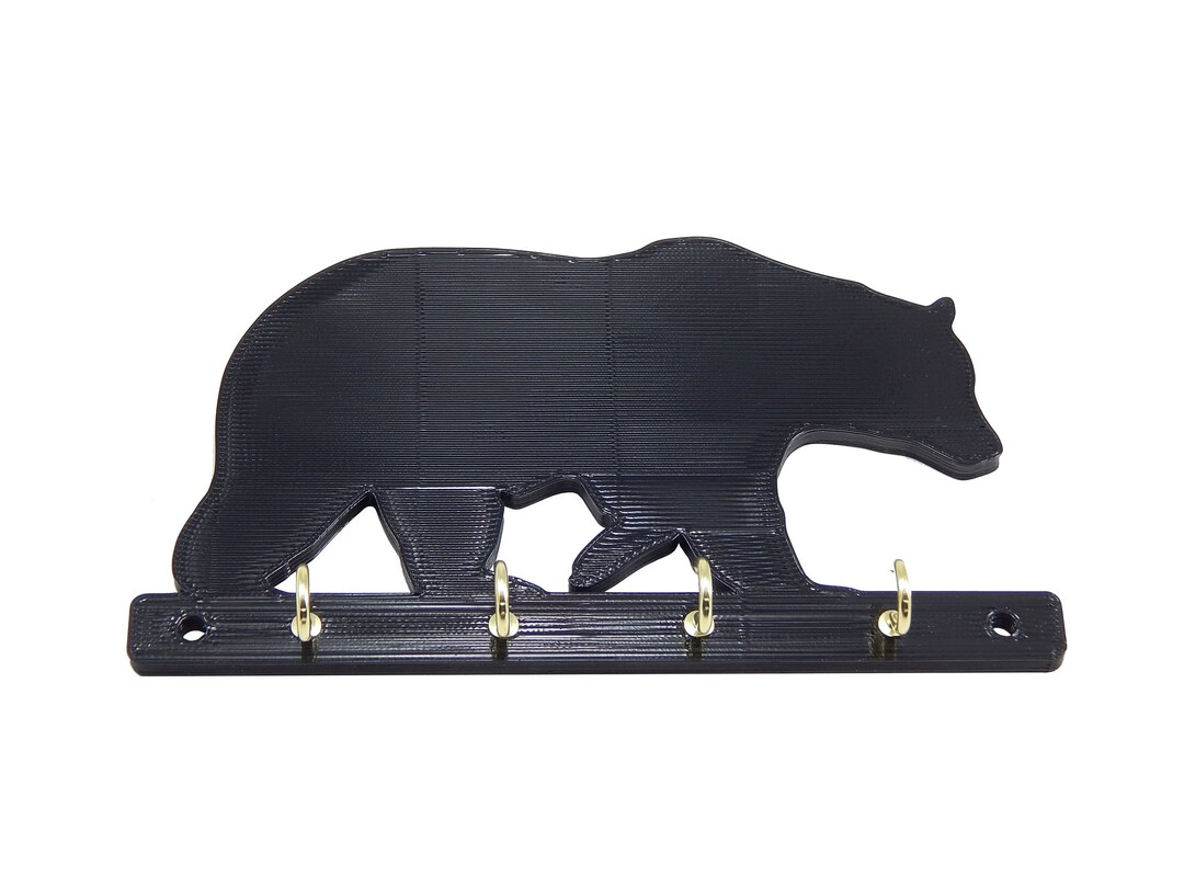 Grizzly Bear Walking Nature Animal Wildlife Key Rack Hanger Holder Wall ...