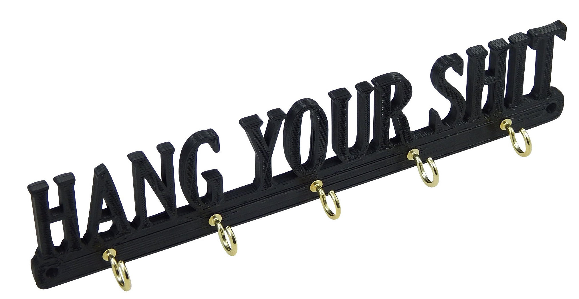 Hang Your Shit Funny Wall Key Rack Holder Hanger Entryway Organization ...