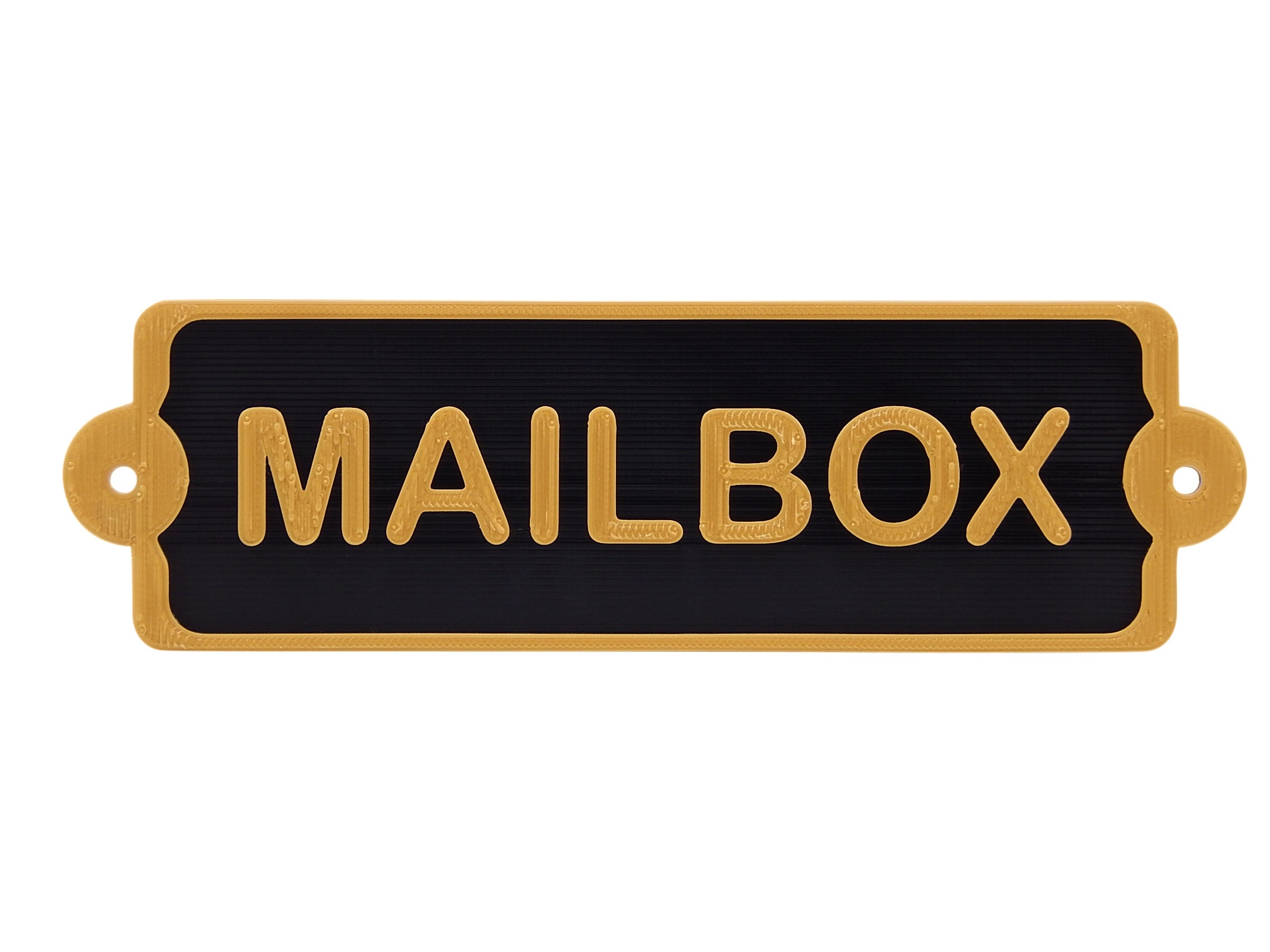 Plastic Vintage Style Mailbox Sign Plaque for Home or Office Wall or ...