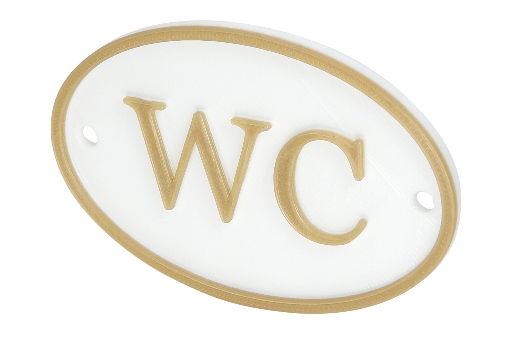 Plastic WC Water Closet Loo Bathroom Restroom Toilet Door Sign Plaque ...