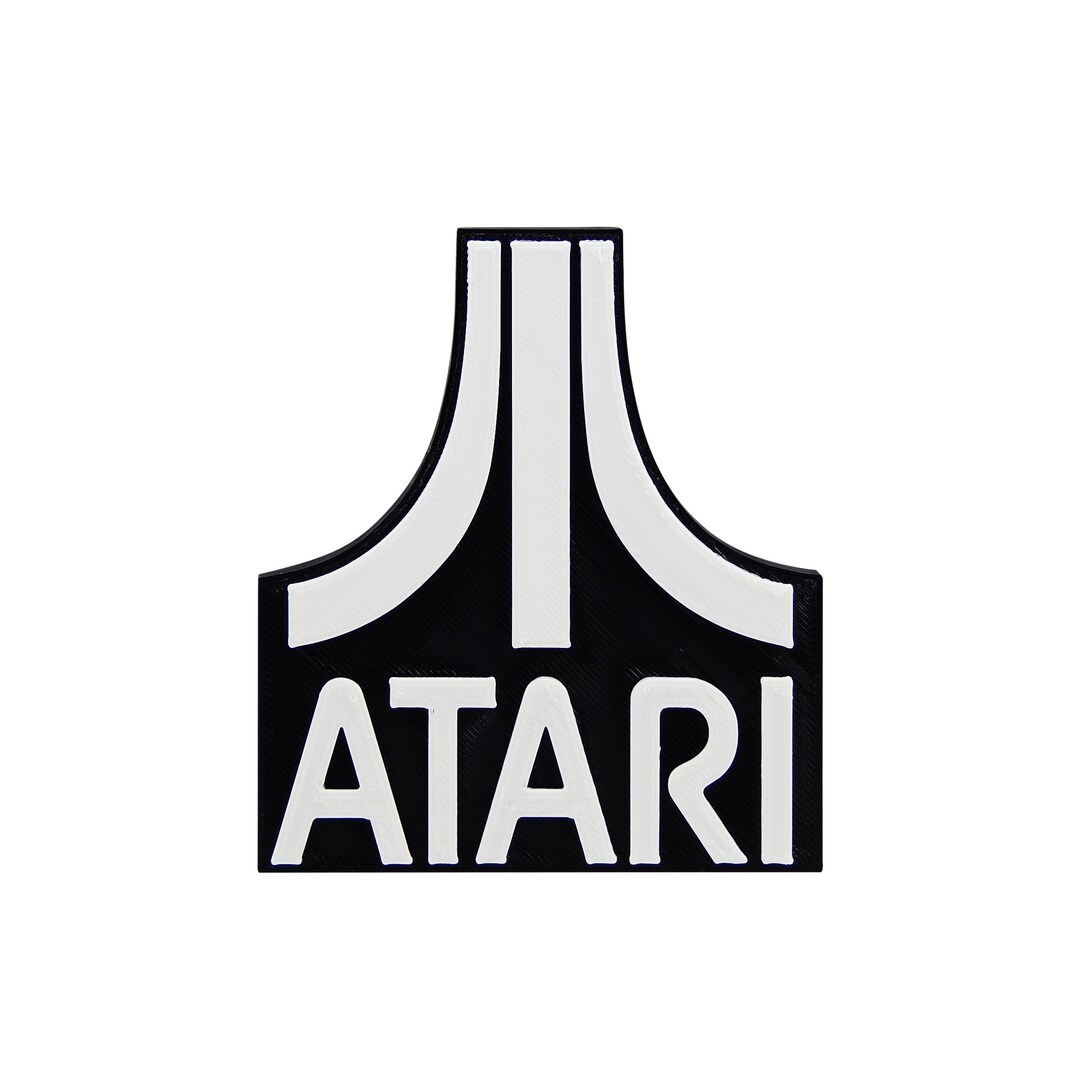 Atari 3D Video Game System Logo Sign Display - Wall Desk Shelf Art 3 1/ ...