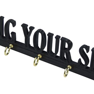 Hang Your Shit Funny Wall Key Rack Holder Hanger Entryway Organization ...