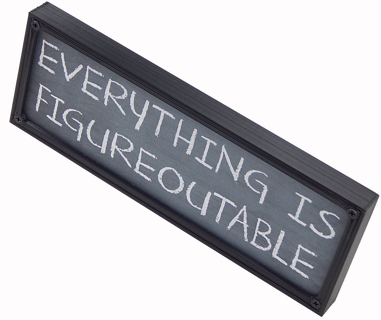 Everything is Figureoutable Math Teacher Chalkboard Chalk Classroom ...