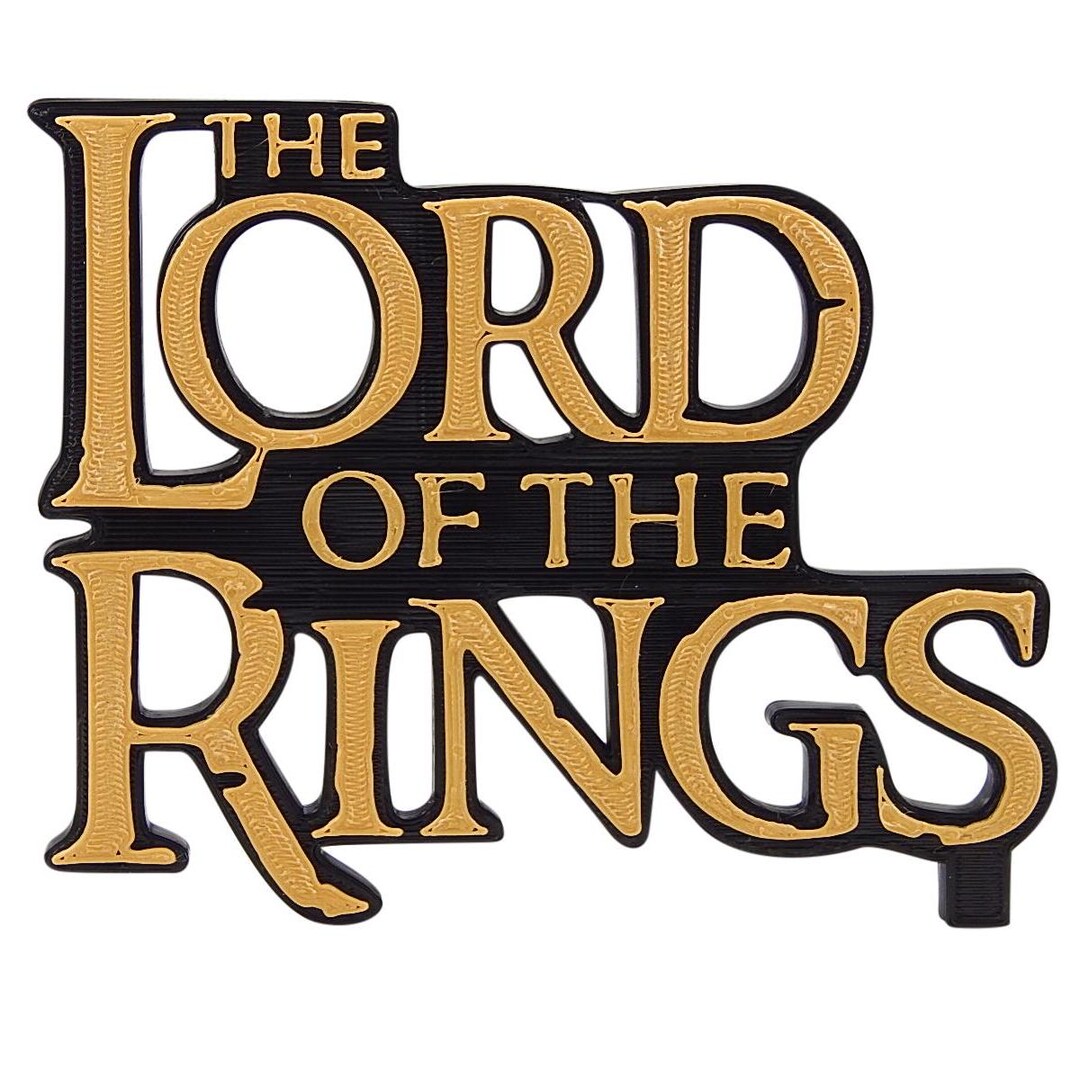 The Lord of the Rings Logo Fan Sign 3D Printed Middle-earth Decor Gift ...