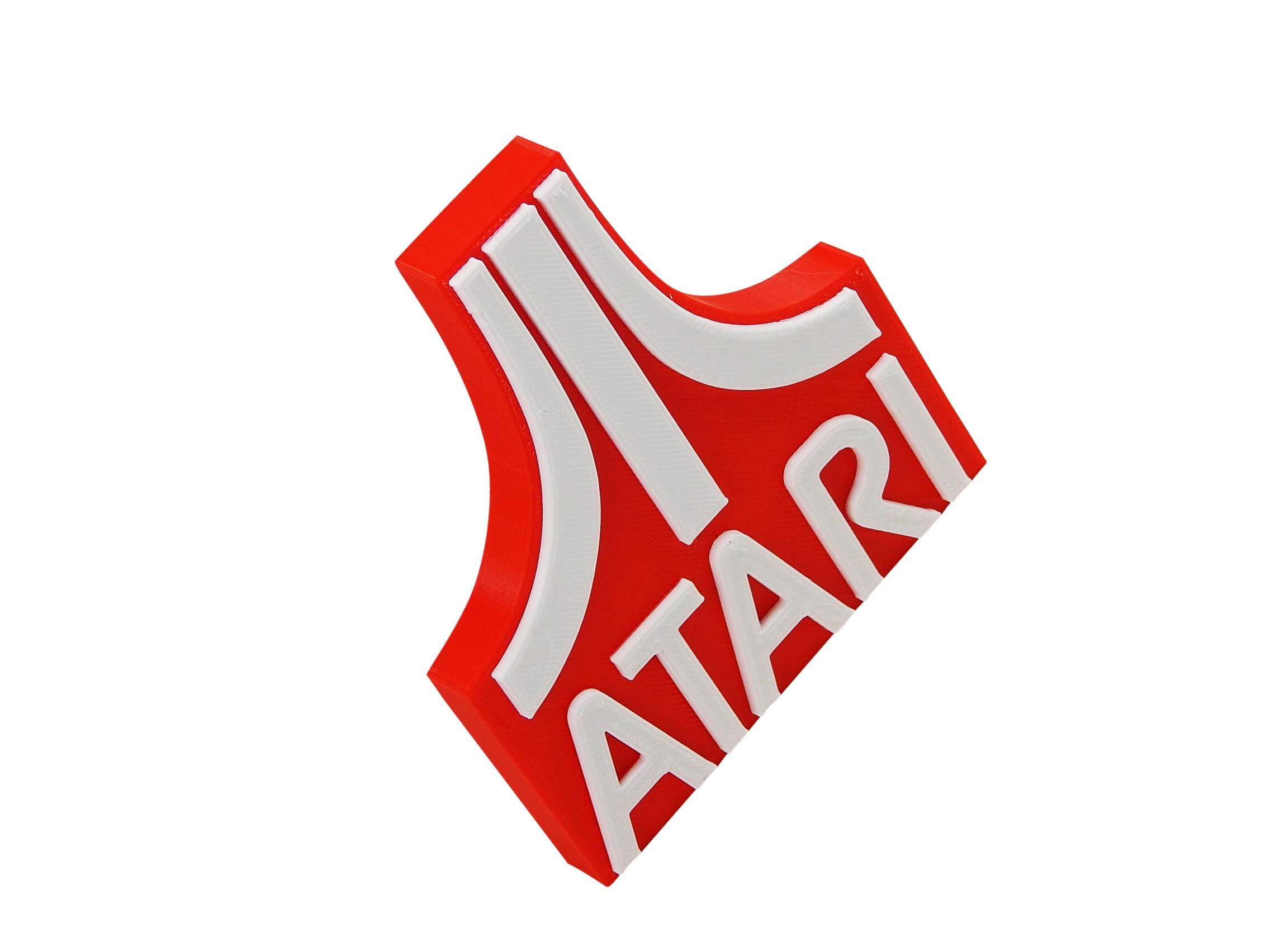Atari 3D Video Game System Logo Sign Display - Wall Desk Shelf Art 3 1/ ...