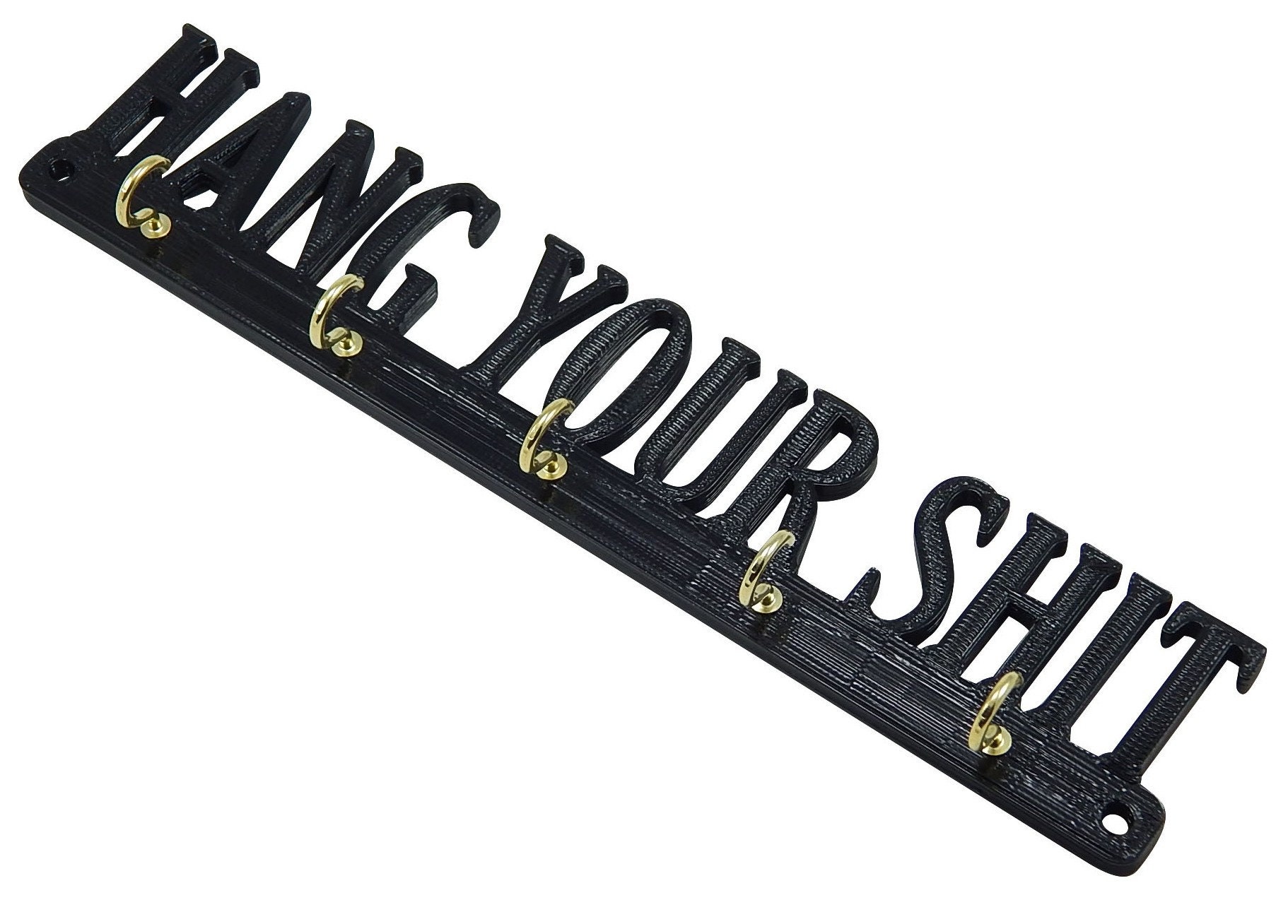 Hang Your Shit Funny Wall Key Rack Holder Hanger Entryway Organization ...