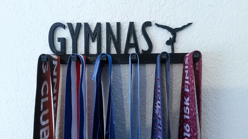 Gymnastics Gymnast Medal Display Rack Award Hanger Holder for Wall ...