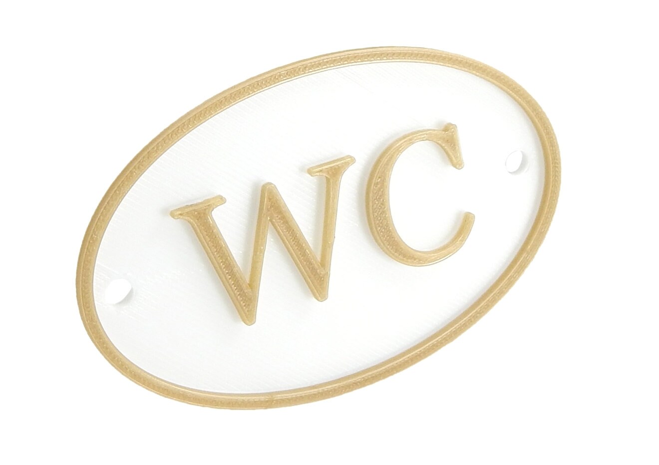 Plastic WC Water Closet Loo Bathroom Restroom Toilet Door Sign Plaque ...