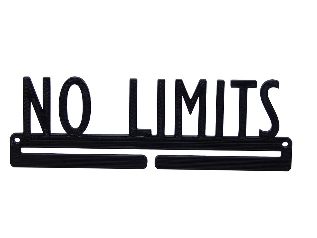 No Limits Running Marathon Race Sports Medal Display Rack Hanger Holder ...