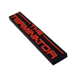 The Terminator 3D Movie Logo Sign Display - Wall Desk Shelf Art 8" X 1 ...