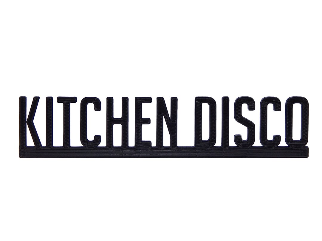 Kitchen Disco Door Topper Sign Funny Quirky Interior Decor - Place ...