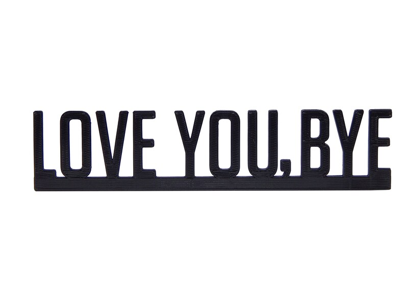 Love You, Bye Door Topper Sign - Place Above Door Frame or on Wall - 8 ...