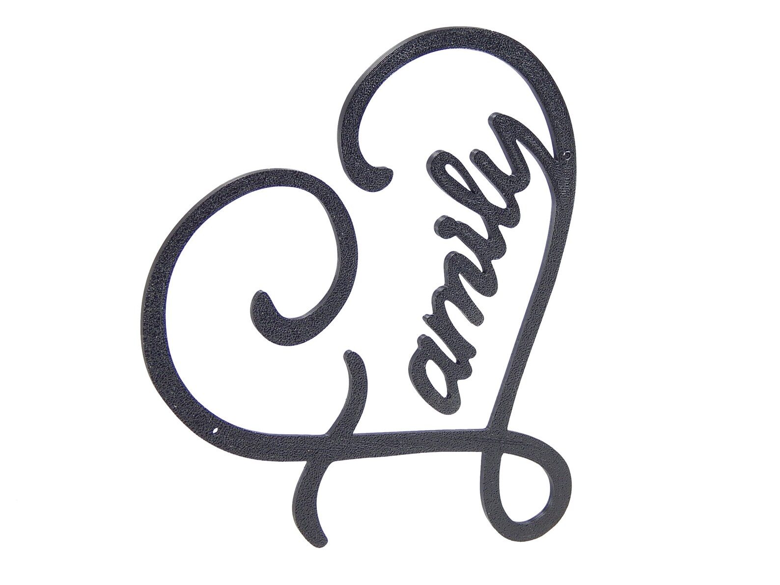 Family Infinity Heart Love Wall Word Art Cutout Typography Hanging Sign ...