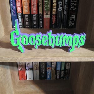 Goosebumps 3D Movie TV Book Logo Sign Display - Wall Desk Shelf Art 8 ...