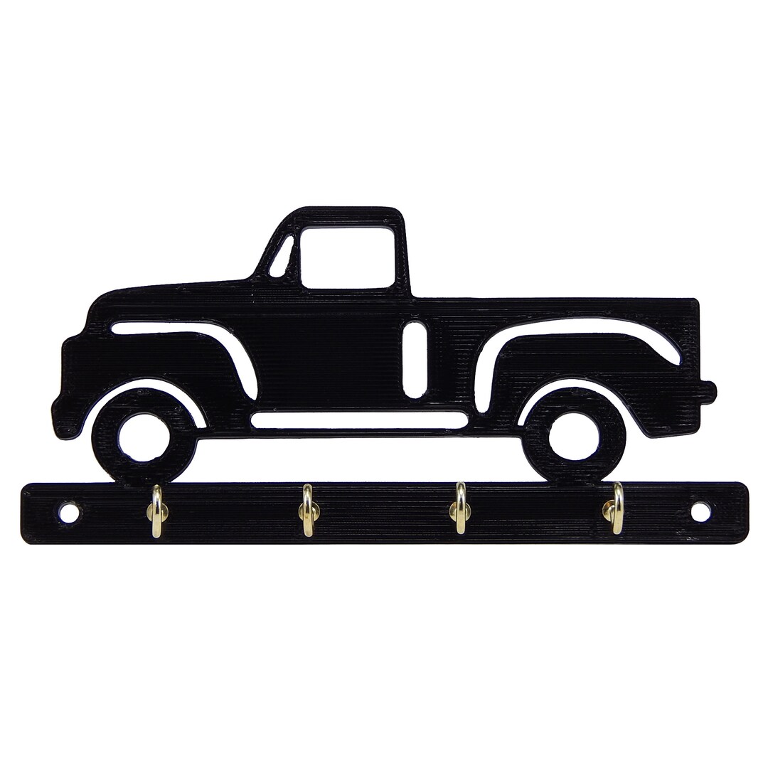 Old Classic Pickup Truck Key Rack Hanger Holder for Wall - 6" X 2 13/16 ...