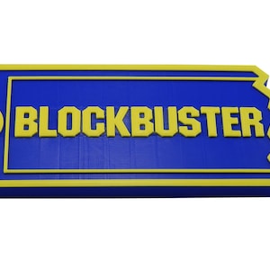Blockbuster Retro Shelf Art Movie Bookcase Display for Film Collection ...