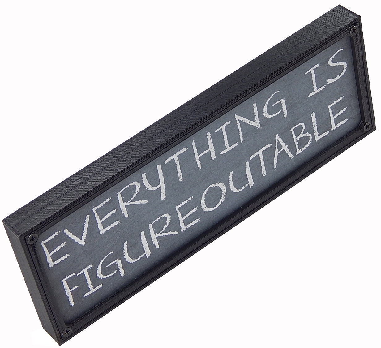 Everything is Figureoutable Math Teacher Chalkboard Chalk Classroom ...