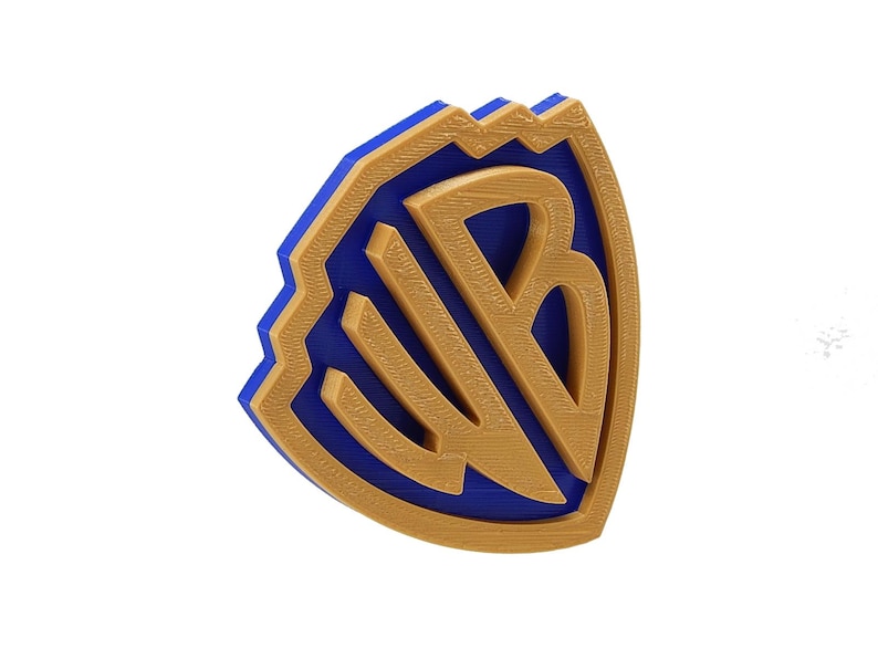 Warner Brothers WB Bros Movie Studio Logo Wall Sign Plaque Decor 4" X 3 ...