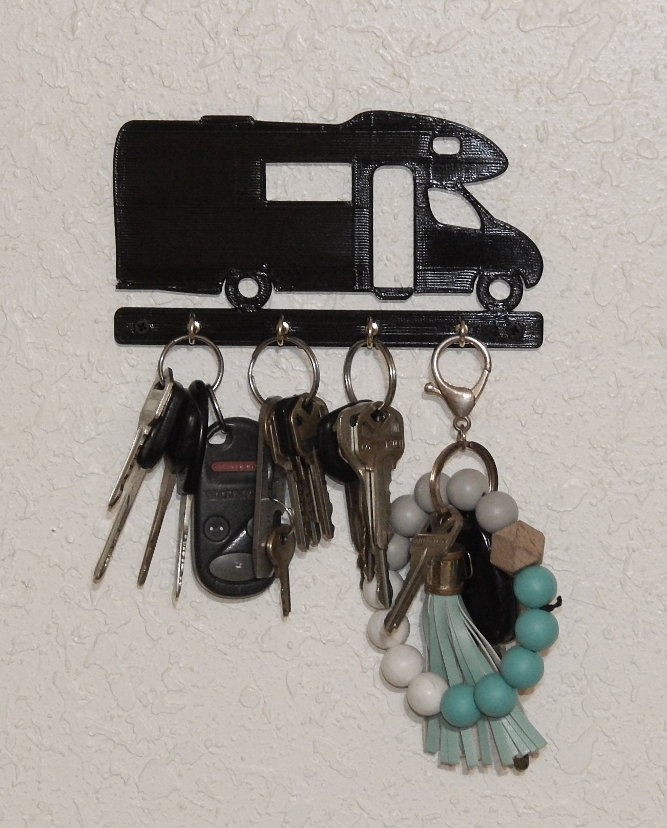 RV Camper Travel Trailer Motorhome Key Rack Hanger Holder for Wall 6 X ...